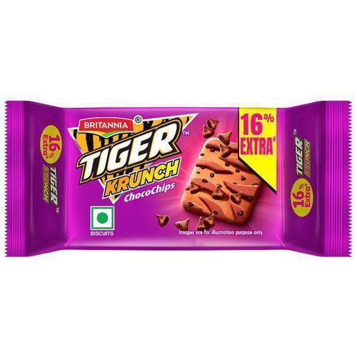 Buy Britannia Tiger Krunch Chocochips Crunchy Biscuit online from shops ...