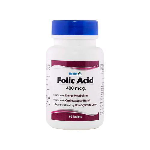Buy Healthvit Folic Acid 400mcg Heart Care Tablets online from shops ...
